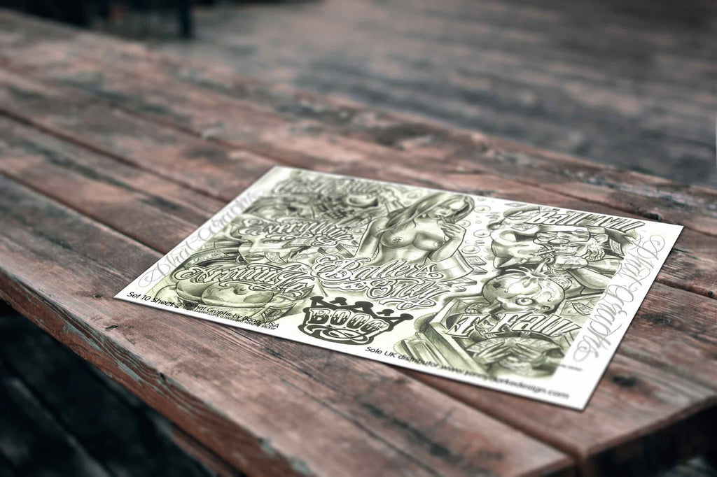 Boog Good & Evil Tattoo Designs by Boog | Jenny Clarke Design