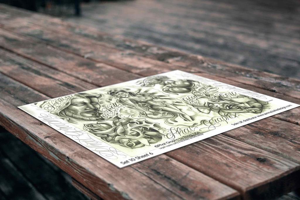 Boog Good & Evil Tattoo Designs by Boog | Jenny Clarke Design